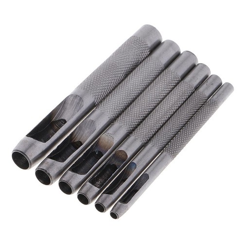 6Pcs Heavy Duty Steel Hollow Set for Leather Crafts | eBay