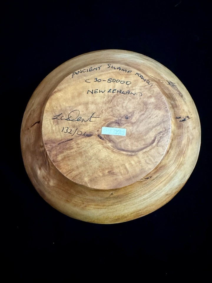 Ancient Swamp Kauri Wood Bowl Hand Turned by L C Dent, New Zealand, Signed | eBay