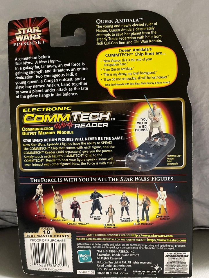 Hasbro Star Wars The Phantom Menace CommTech Action Figures-Set of 4, See Descrp | eBay