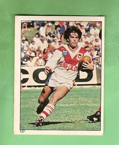 1984 RUGBY LEAGUE STICKER #137 STEVE GEARIN, ST GEORGE DRAGONS | eBay