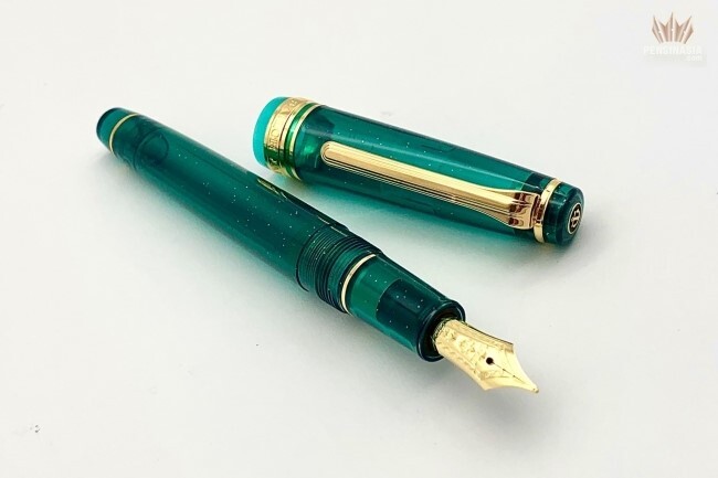 SAILOR LIMITED EDITION PROFESSIONAL GEAR SLIM BLUE GREEN NEBULA ...