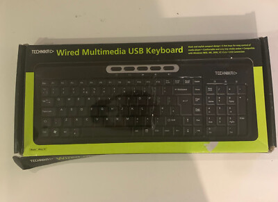 Technika Wired Multimedia USB Keyboard - UK seller - Free UK P and P ...