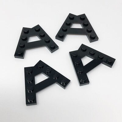 15706 LEGO Parts Plate Wedge A Shape w/ 2 Rows of 4 Studs BLACK (4) | eBay