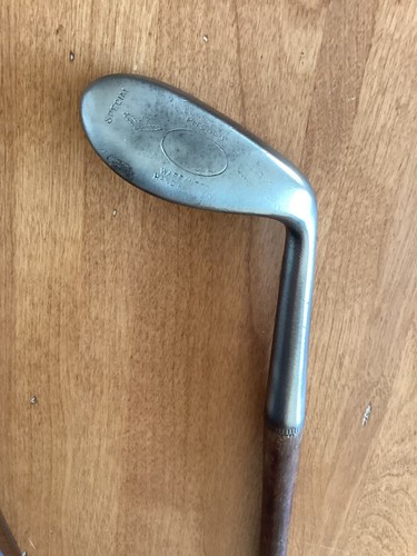 Antique Hickory Wood Shaft Burke Sure Stop Pitcher Golf Club | eBay