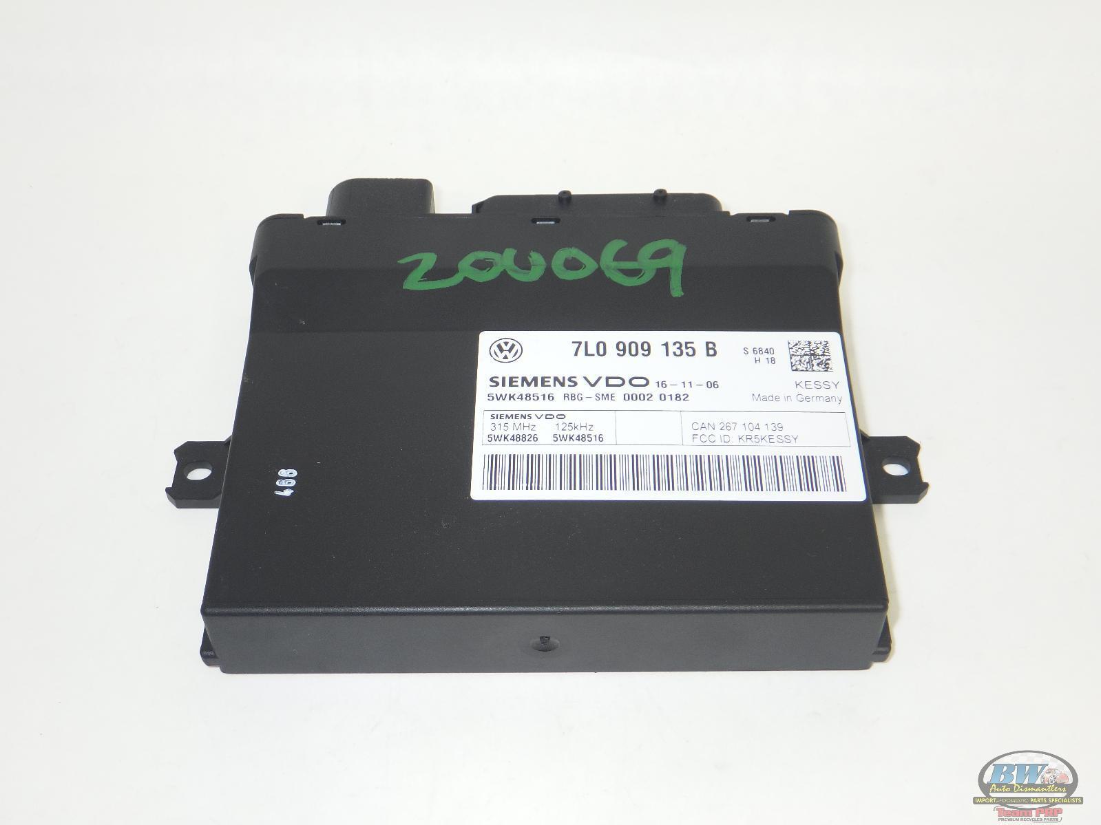 7L0-909-135B; VW TOUAREG OEM KESSY Theft Locking Control Module 2004-10 ...