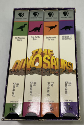 Dinosaurs - Complete Set (VHS, 1993, 4-Tape Set) PBS Home Video ...