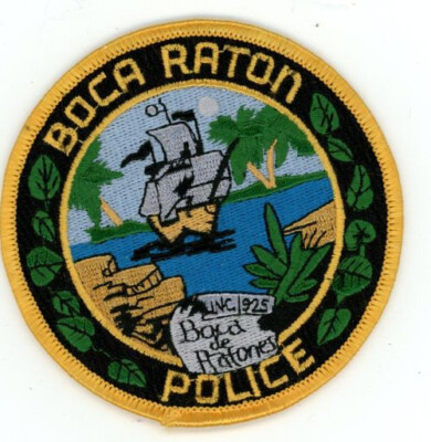 FLORIDA FL BOCA RATON POLICE NICE SHOULDER PATCH SHERIFF | eBay