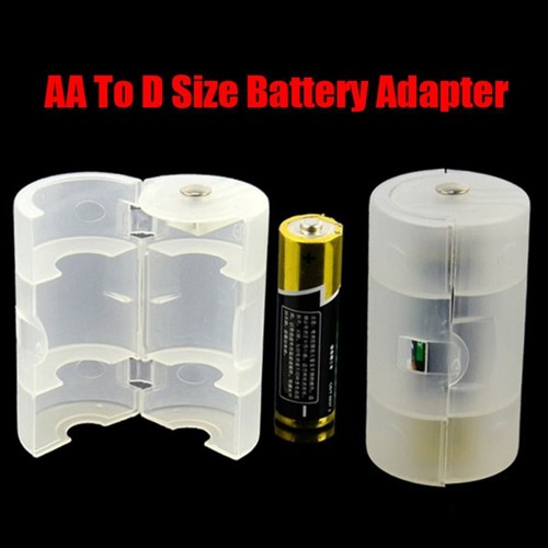 Batteries Adapter AA To D Size Switcher Adaptor Case Cell Battery ...