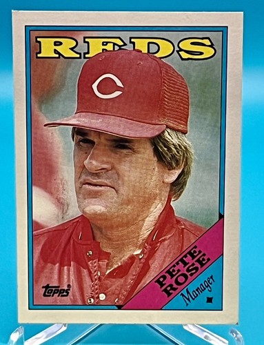 1988 Topps Baseball Pete Rose #475 Cincinnati Reds Team Checklist | eBay