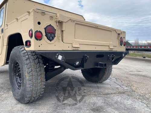 Rear Winch Step Bumper with Reverse/accessory Light for Humvee M998 ...