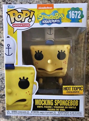 Funko POP! Mocking SpongeBob 1672 Hot Topic Exclusive | eBay