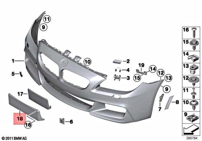 Genuine BMW F06 F12 F13 640d 640dX 640i 640iX Licence Plate Base ...