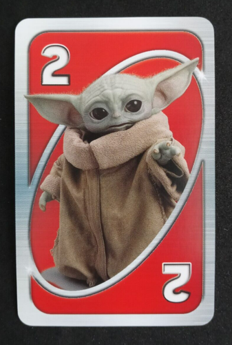 2021 Star Wars The Mandalorian Uno Card Red Grogu #2 | eBay