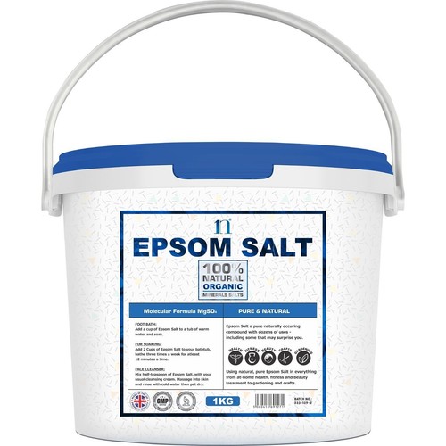 EPSOM SALT 5KG Bucket Food Grade Medical Organic Magnesium Sulphate ...