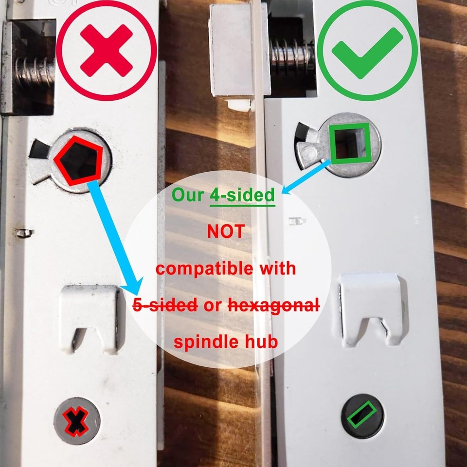 US Flat Slot Storm Door Mortise Lock Replacement Fits for Larson and ...