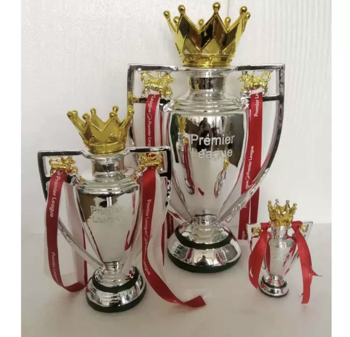 Premier League Trophy Replica Ebay.com European Football Cup Silver