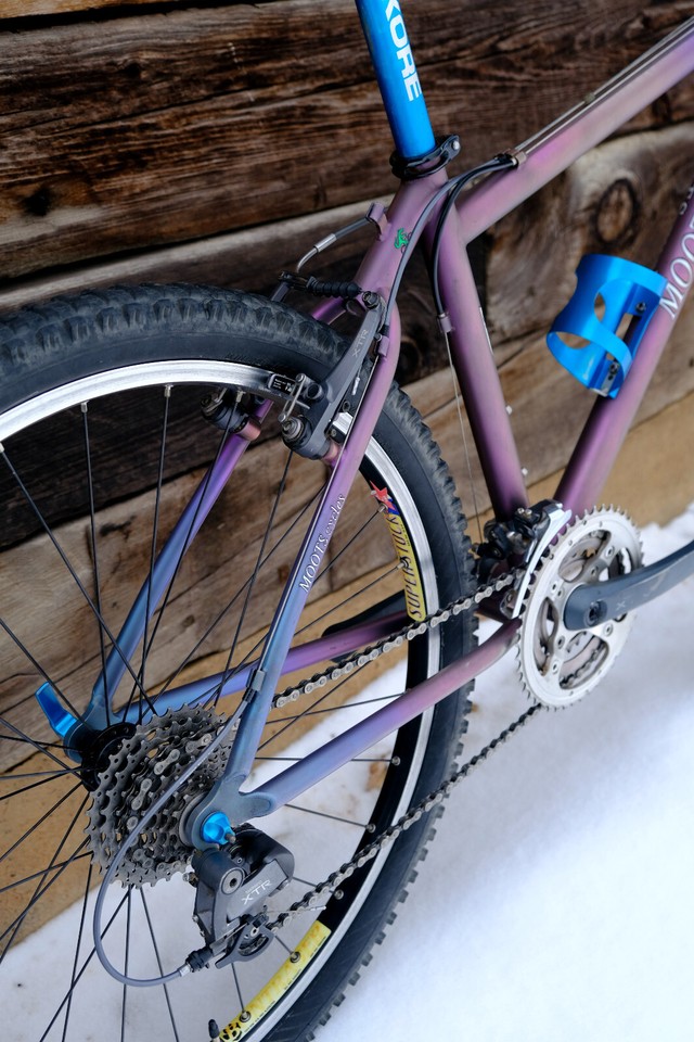 Early Moots Rigormootis Anodized 17" Mountain Bike Hardtail Titanium ...