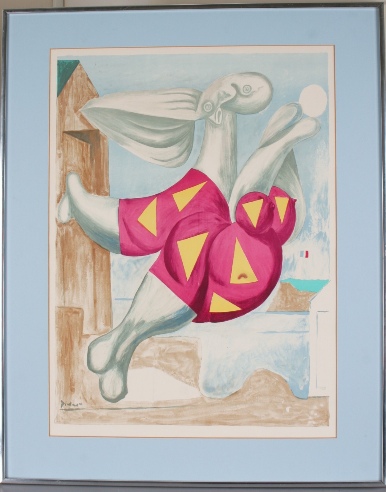 "Bather with Beach Ball" Reproduction Print by Pablo Picasso 30" x 24 ...