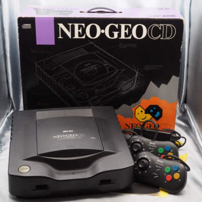 NEO GEO CD Console system Boxed CD-T01 2 Controllers Tested NTSC-J SNK ...