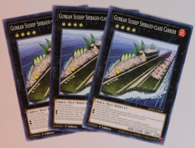 3x Gunkan Suship Shirauo-class Carrier BODE-EN049 Common 1st ed NM ...