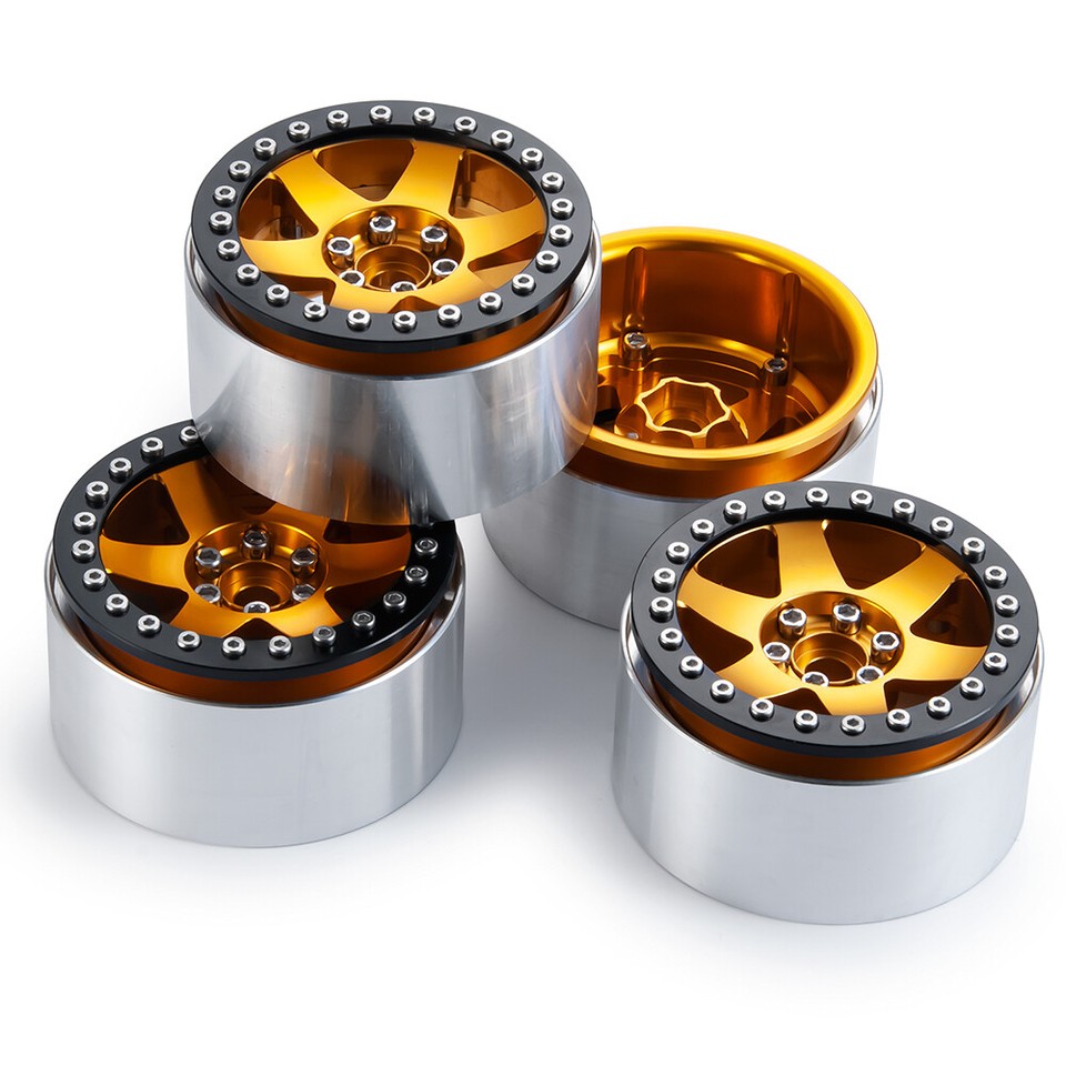 4PCS Alloy 2.2" Beadlock Wheels Rims for 1/10 RC Rock Crawler Car ...