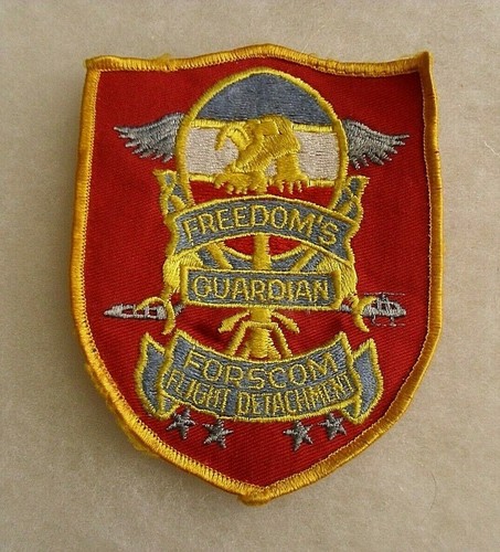 60'S "FORSCOM FLIGHT DETACHMENT" "FREEDOM'S GUARDIAN" ARMYH AVIA JACKET ...