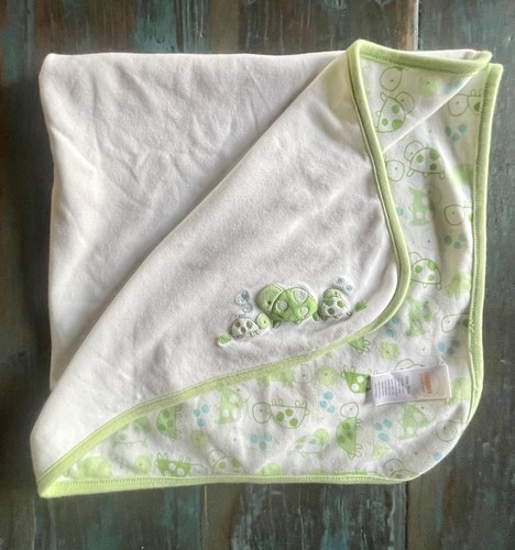 30x30 Gymboree 2016 Turtle Receiving Blanket Lovey Green | eBay