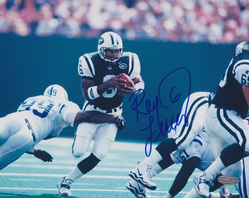 RAY LUCAS SIGNED NY JETS 8x10 STEINER PHOTO MIAMI DOLPHINS NEW ENGLAND ...
