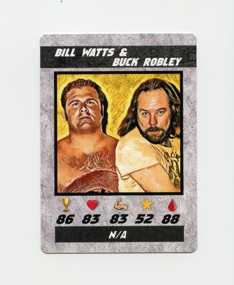 #TN05848 BILL WATTS & BUCK ROBLEY Territory I Wrestling Card | eBay