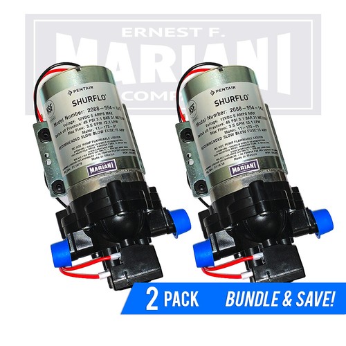 2-Pack SHURflo Fresh Water Pump 12v 3.5 GPM DC RV 45 psi Motorhome 2088 ...