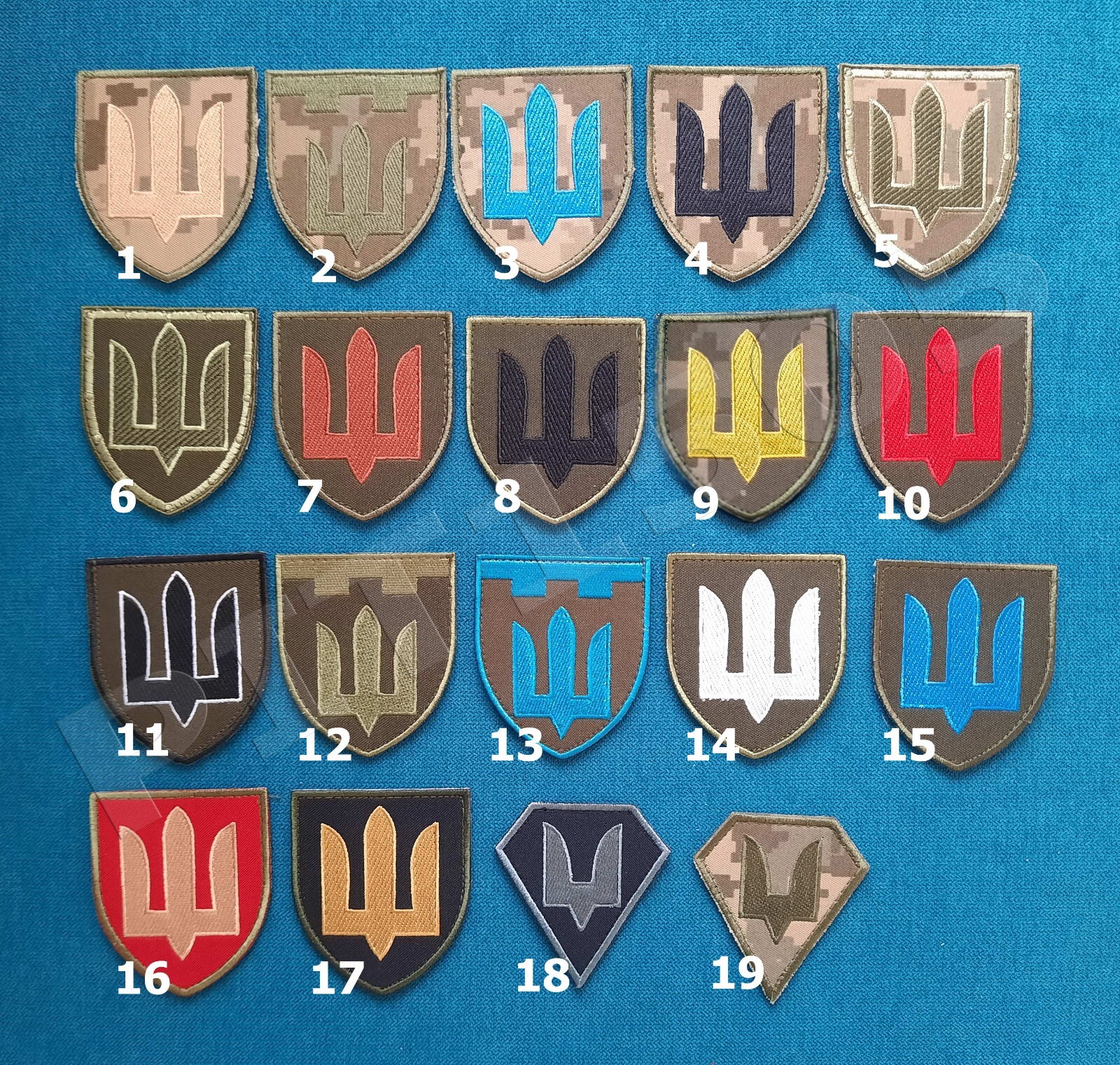 Lot 2 Patches Trident for your choice. Ukraine Army Military Badge ...