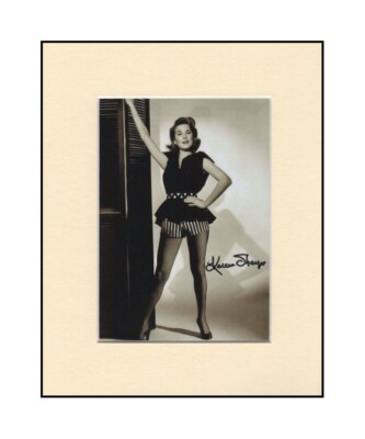 Karen Sharpe In Pantyhose Johnny Ringo Orig. Signed Mounted Autograph ...
