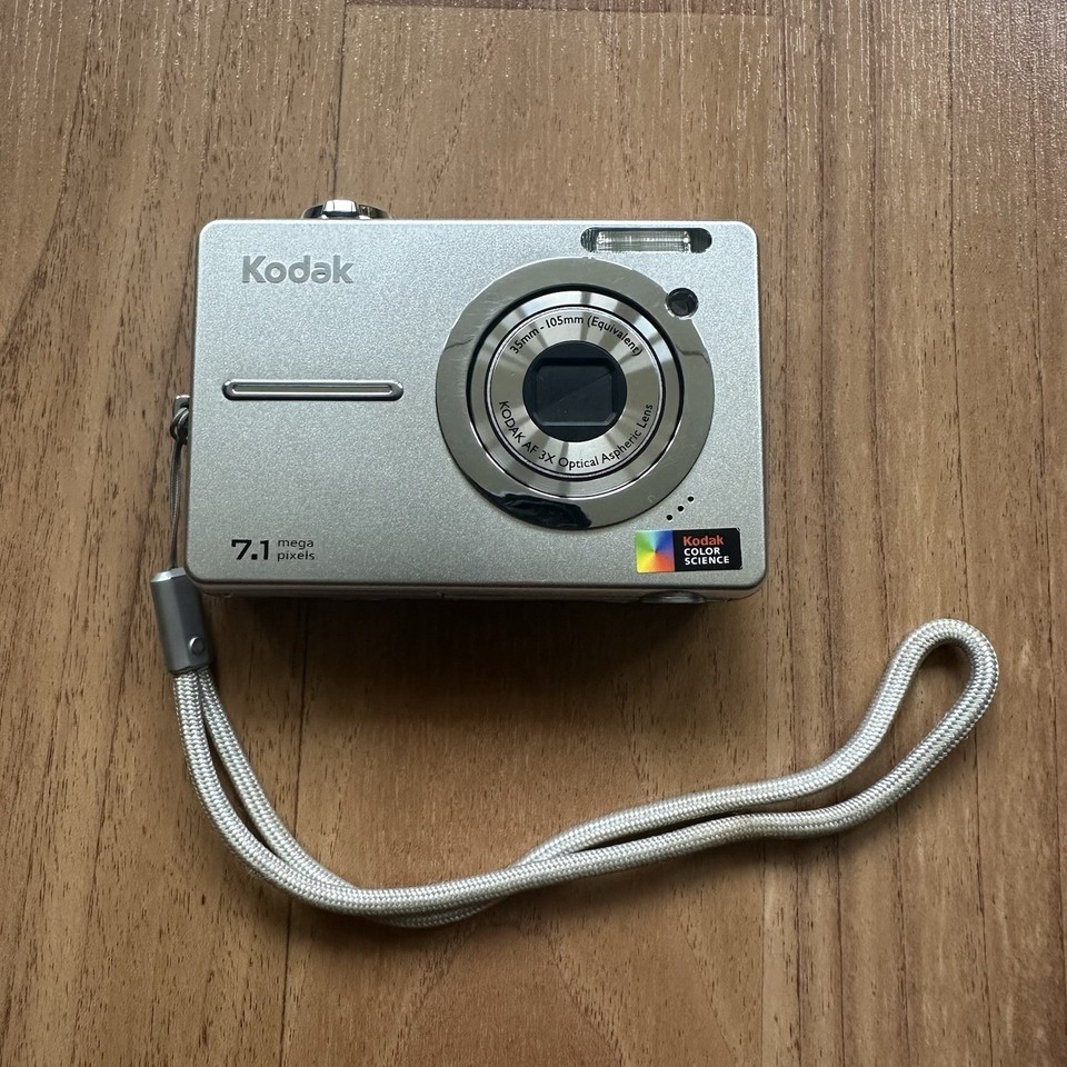 Kodak EasyShare C763 7.1MP Silver Compact Digital Camera 3x Zoom Tested ...