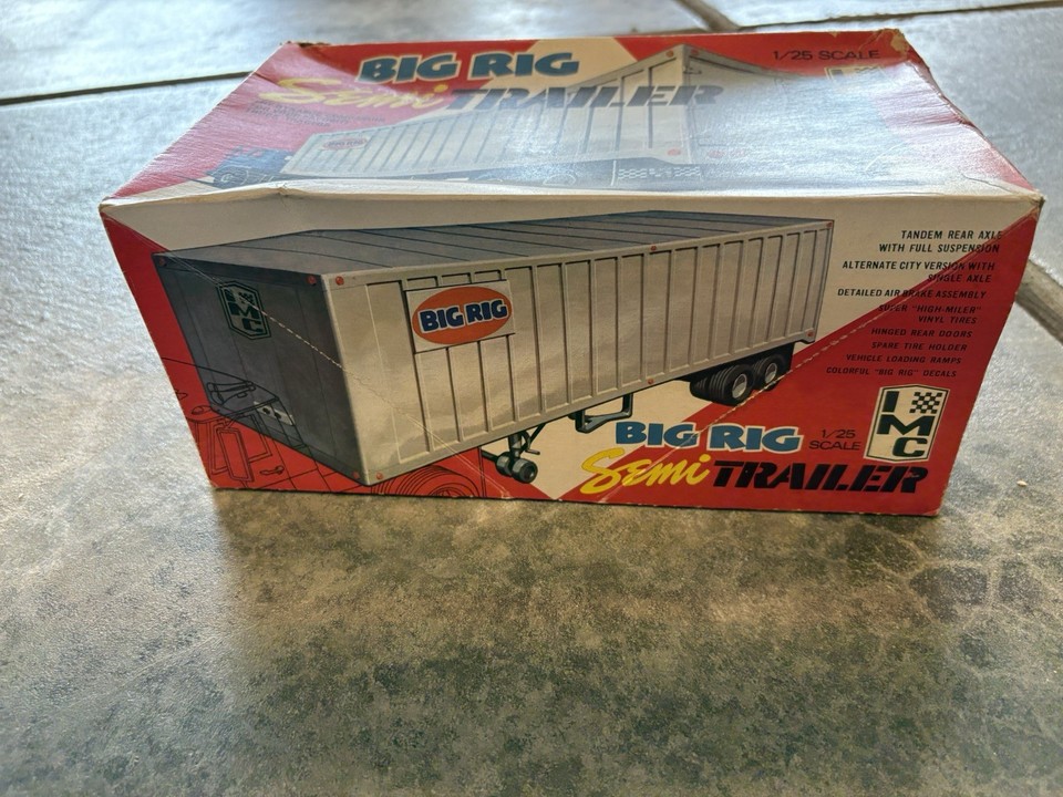 AMT Big Rig Semi Trailer 1/25 Scale Plastic Model Kit 1164/06 | eBay