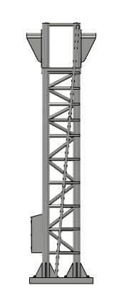 N Scale - Signal Bridge 4 Track 33mm Vertical Signals | eBay