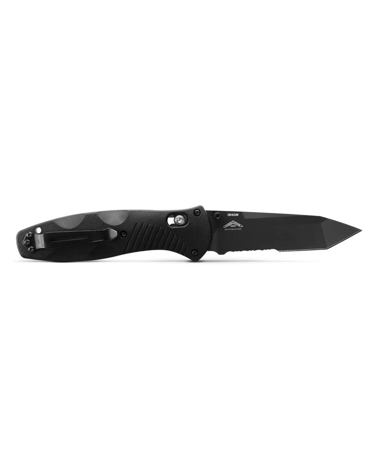 Benchmade 583SBK Barrage Assisted Flipper Knife, Serrated Tanto ...