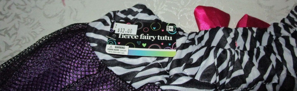 Child (Ages 4+) Fierce Fairy Tutu and Fierce Fairy Wand Pink Purple ...