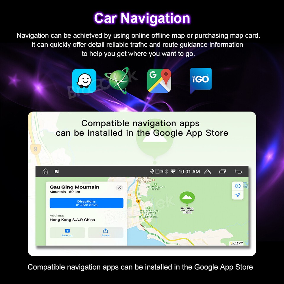 10.25" For Audi A4/A5/B8 Concert/Symphony Radio RHD Car Stereo Carplay ...