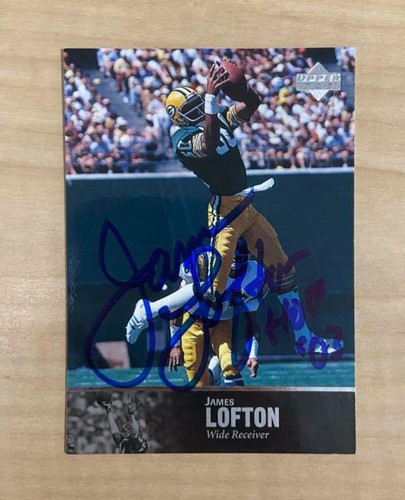 JAMES LOFTEN GREEN BAY PACKERS SIGNED AUTOGRAPHED 1994 UPPER DECK CARD ...