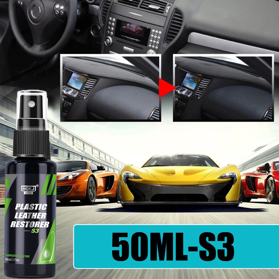 Car Plastic Restorer Polish for Interior Exterior Trim Cleaner Agent ...