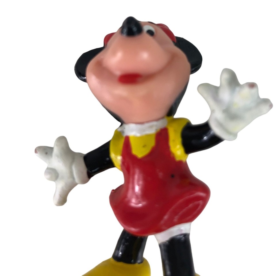 Vintage 1980s Walt Disney Minnie Mouse 2" PVC Figure Toy | eBay