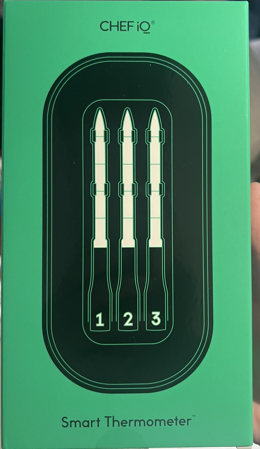 CHEF iQ Sense Smart Wireless Meat Thermometer with 3 Ultra-Thin Probes ...