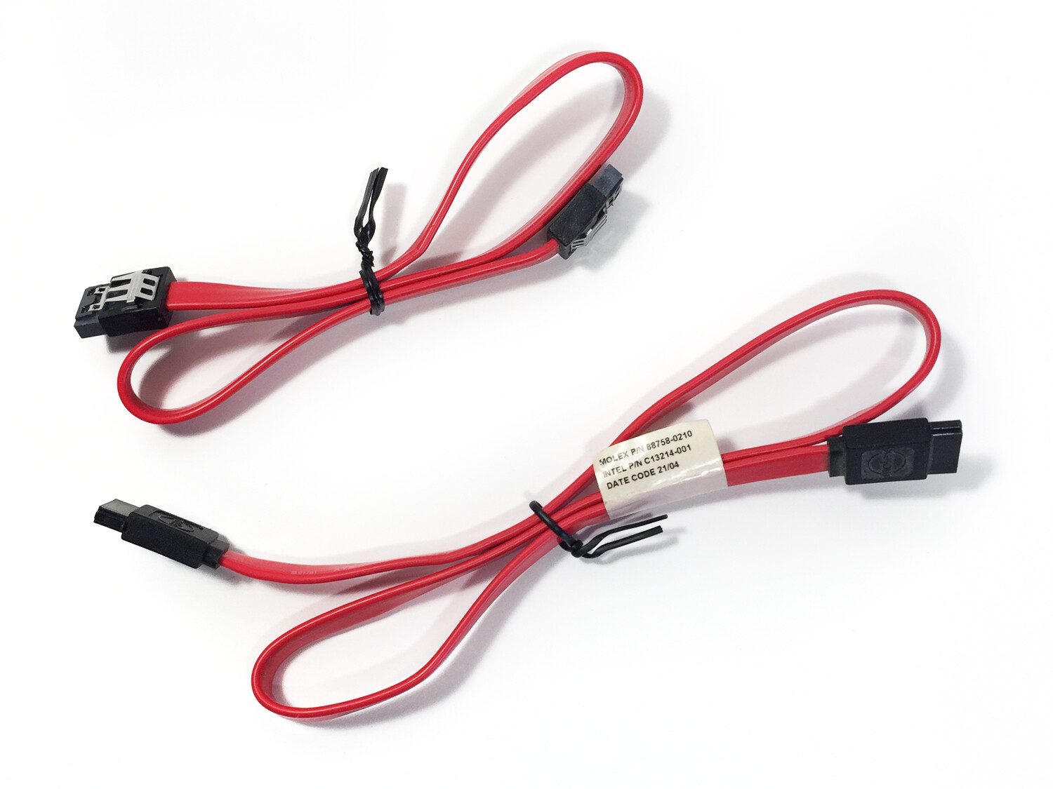 Set of 2 Different ATA VW-1 Cables AWM 2725 30V Red/Black FOXCONN ...