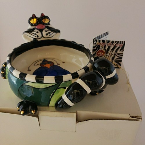 SWAK Clancey Cat Treat Bowl by Lynda Corneille Character Collectibles ...