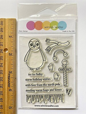 Winnie & Walter WW028 Penquin Clear Acrylic Stamps | eBay