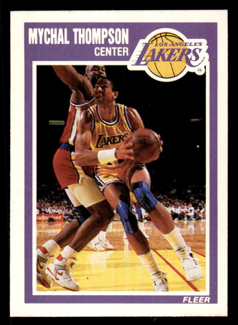 Mychal Thompson Los Angeles Lakers 1989-90 Fleer #79 | eBay