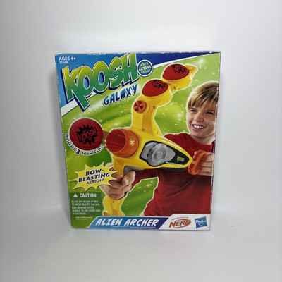 Koosh Galaxy Alien Archer Bow Blaster 100% Complete With Foam Balls ...