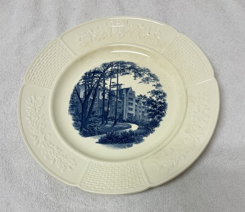 Wedgwood Stone & Olive Davis Halls Wellesley College 1932 Plate 10.5 ...
