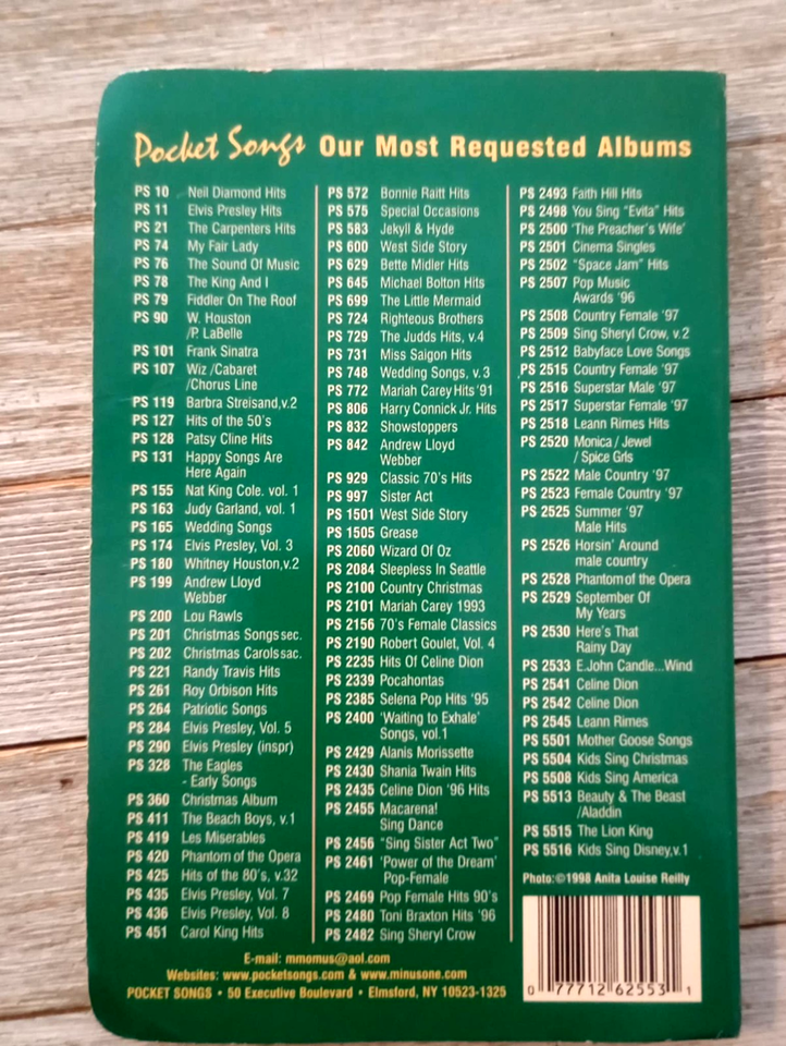 Pocket Songs You Sing the Hits Love Duets Karaoke Cassette Tape | eBay