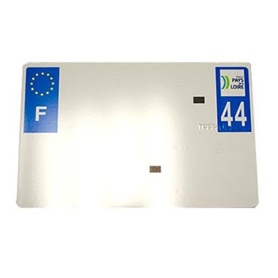 License plate tiflex hybrid white aluminum 210x130 siv made - dept 68 ...